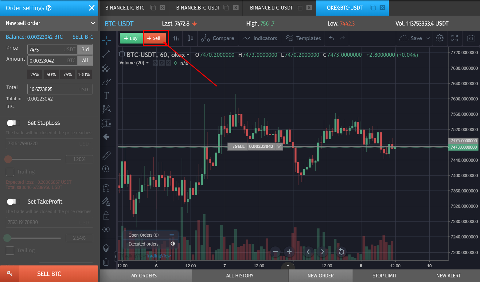 OCOs, or Smart orders in Cryptorobotics